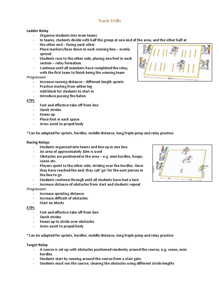 Track Drills | PDF | Running | Track And Field