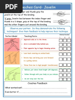 Shot Put Task Card | PDF