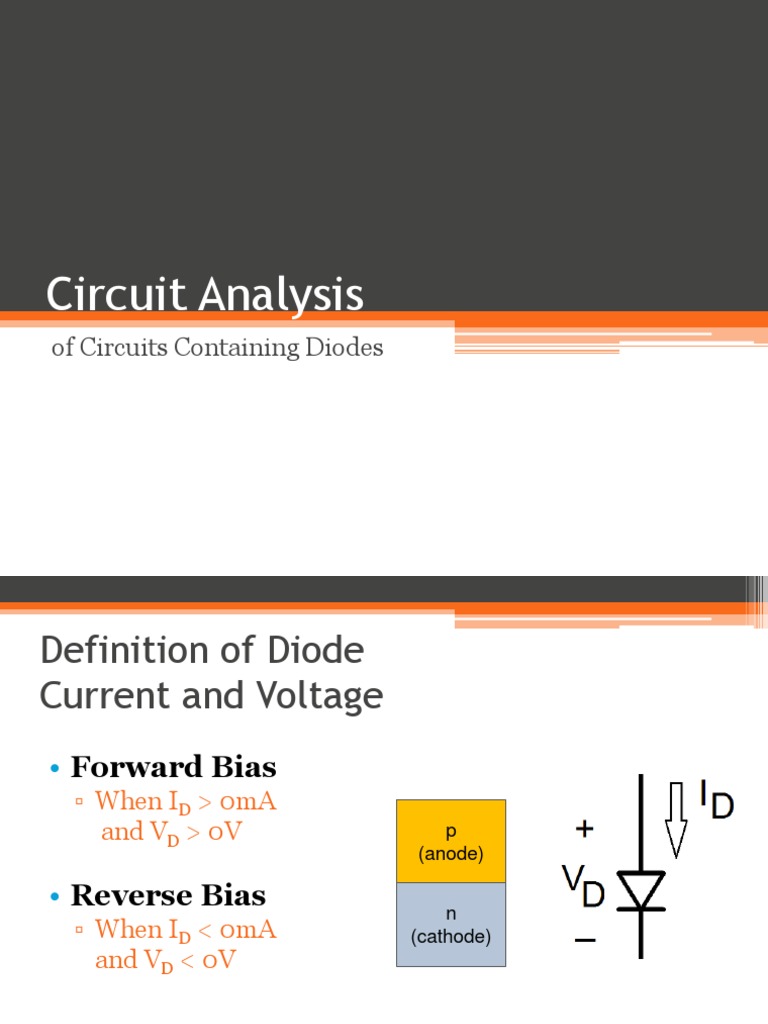 Diode Circuit Analysis | PDF | Diode | Physical Quantities