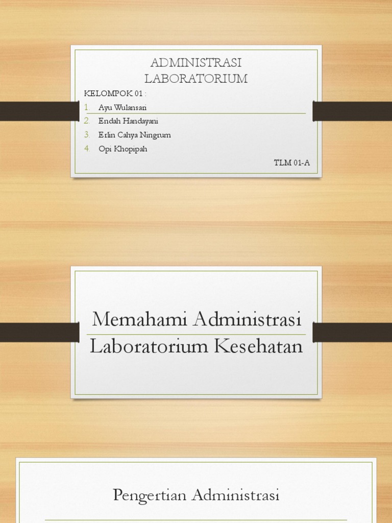 Administrasi Laboratorium Kesehatan | PDF