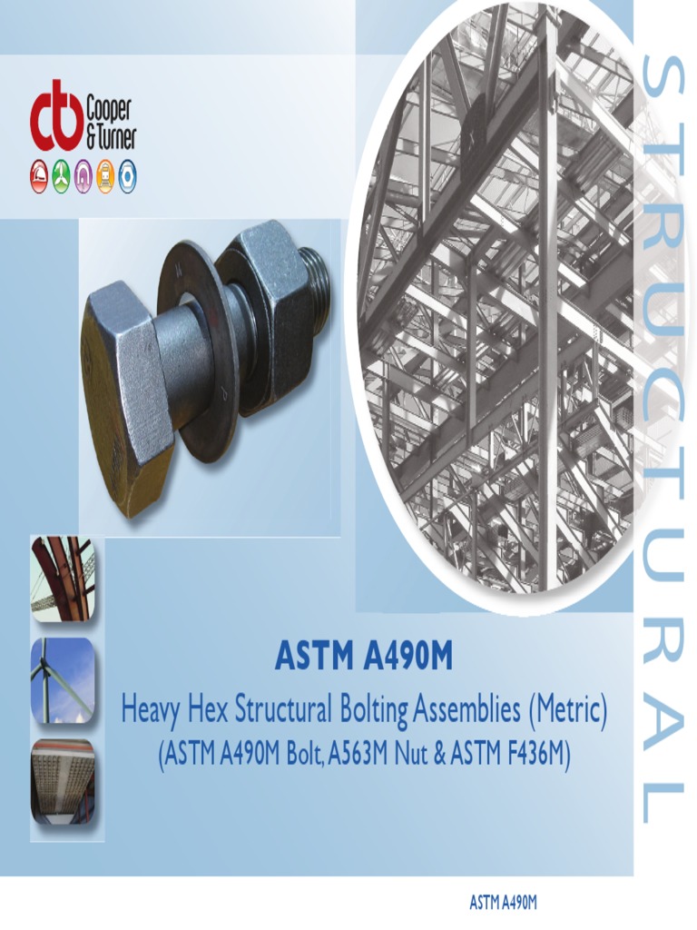 Astm A490M: Heavy Hex Structural Bolting Assemblies (Metric) | PDF ...
