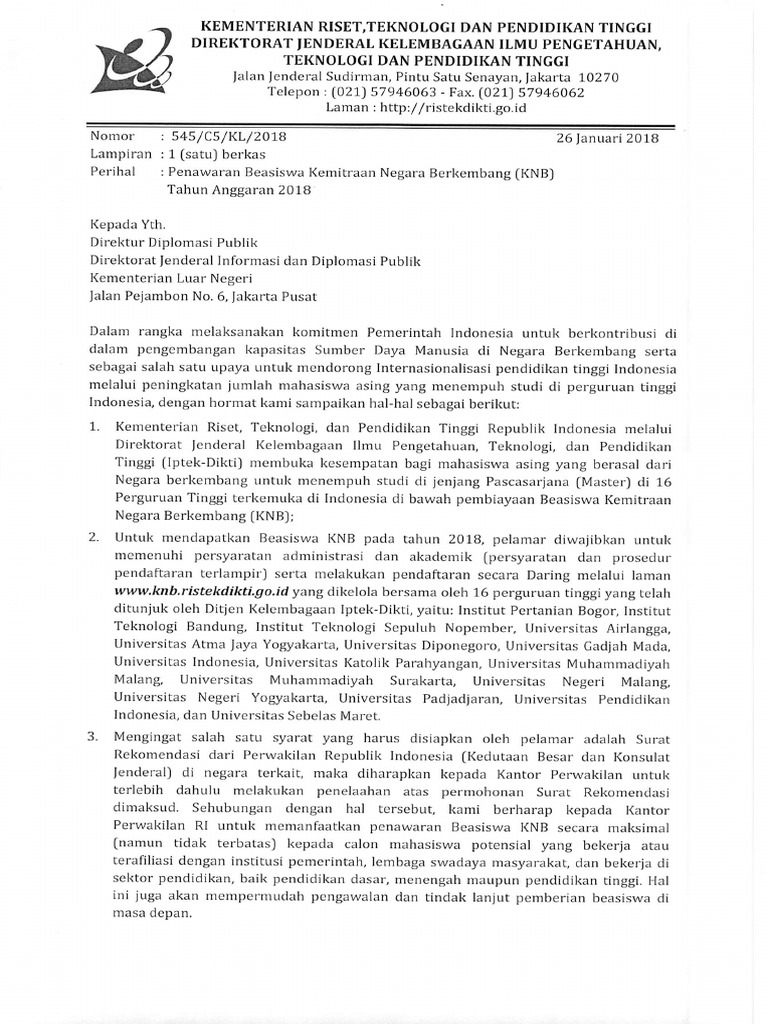 Invitation - Letter KNB PDF | PDF