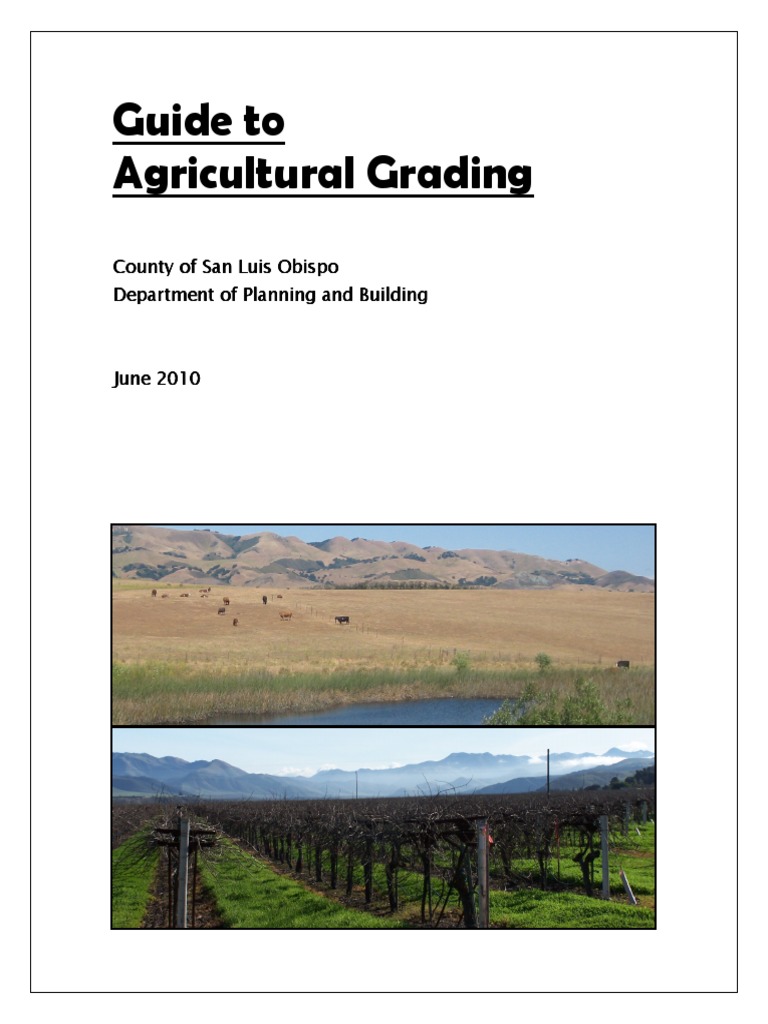 Guide To Agricultural Grading | PDF | Agriculture | Land Management