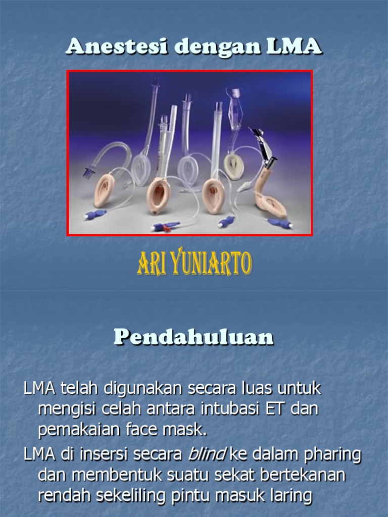 Anestesi Dengan LMA | PDF