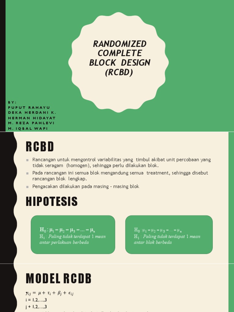Desain Blok Lengkap Acak | PDF
