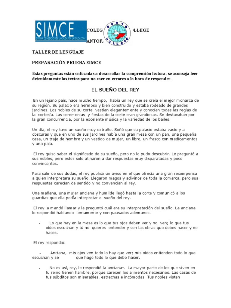 ENSAYO Simce 2 | PDF
