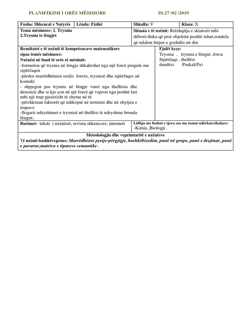 Format Ditari Modeli I Ri | PDF