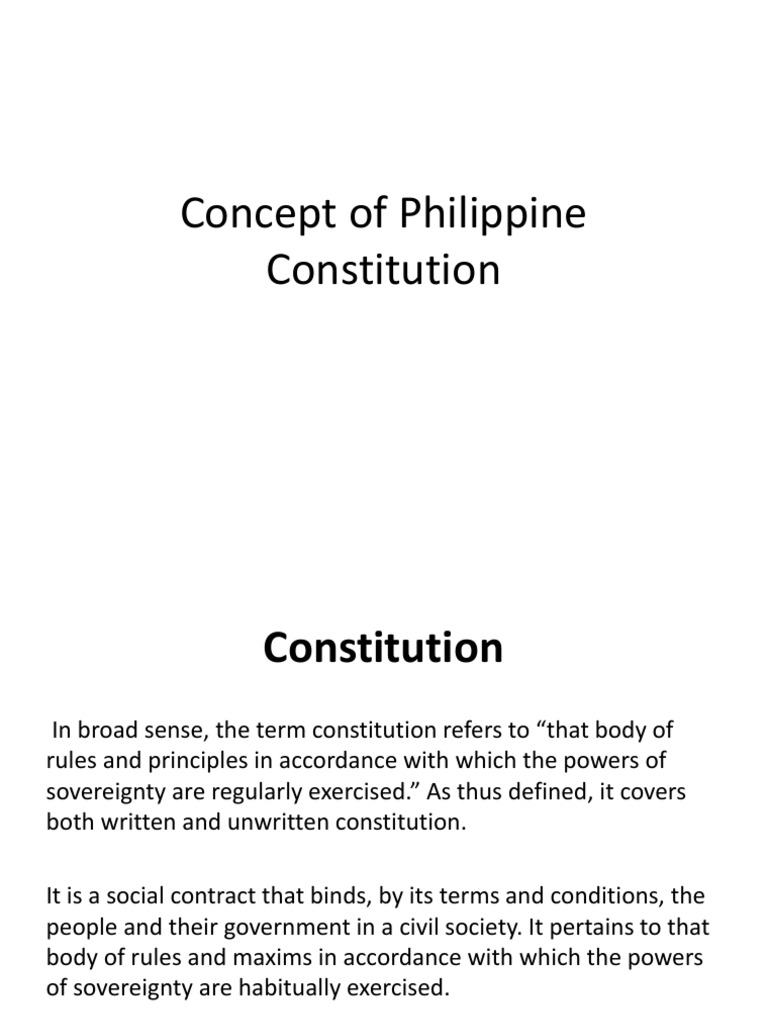 Concept-of-Philippine-Constitution.pptx | Constitutional Amendment ...