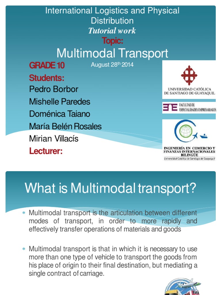 Multimodal Transport: Topic | PDF | Cargo | Transport