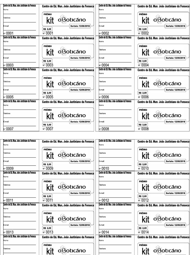 PDF Rifa Prontas PDF | PDF