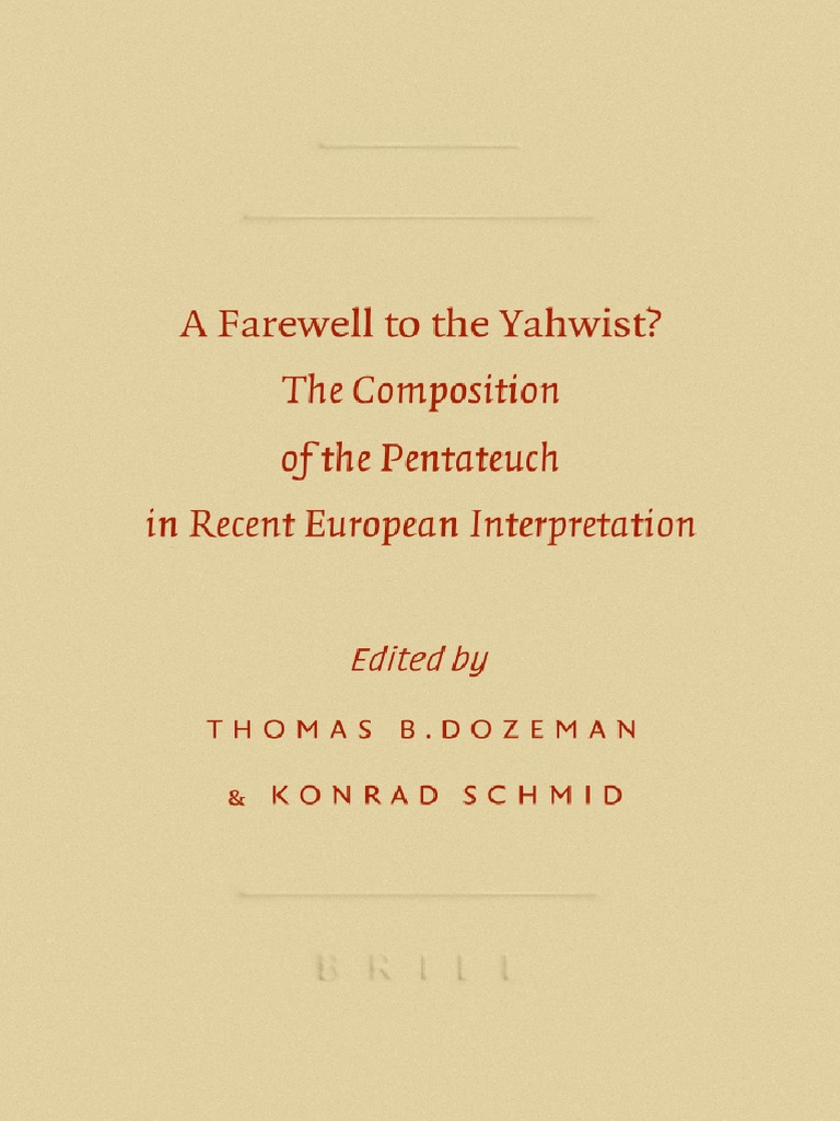 A Farewell To The Yahwist PDF | PDF | Book Of Genesis | Bible Content