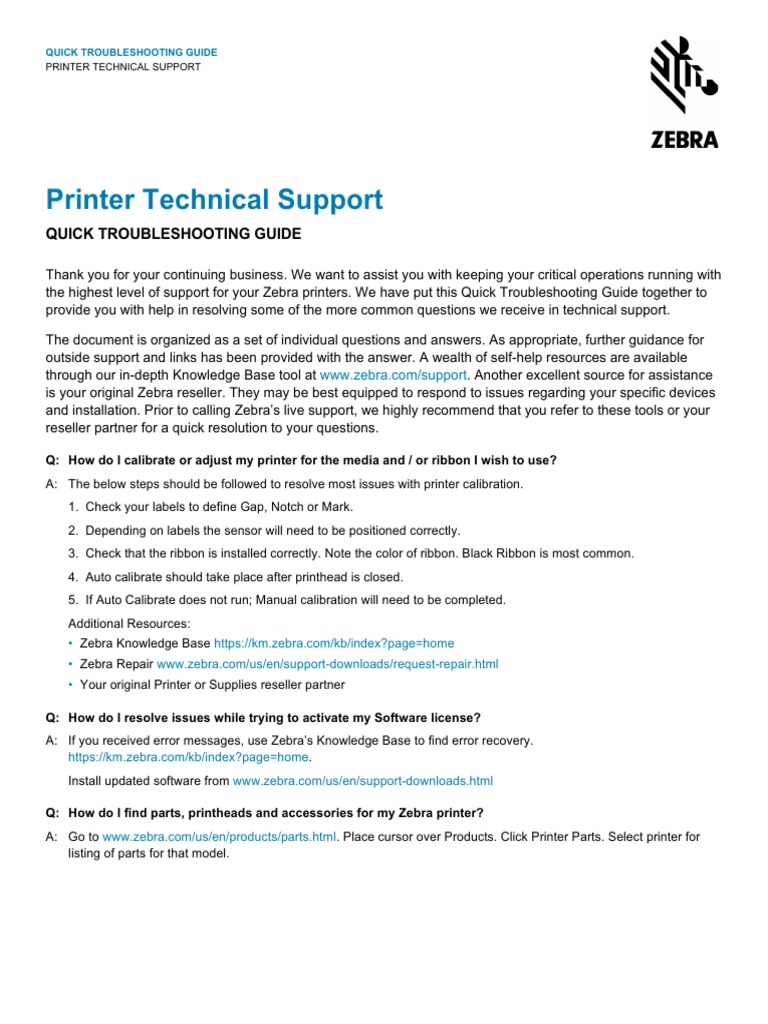 Printer Technical Support Guide en Us | PDF | Device Driver ...