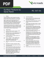 Sand Patch Test | PDF | Sand | Road Surface