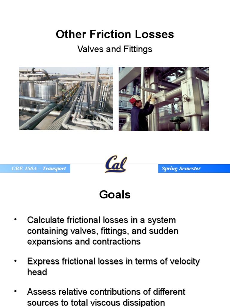 Other Friction Losses: Valves and Fittings | PDF | Fluid Dynamics ...