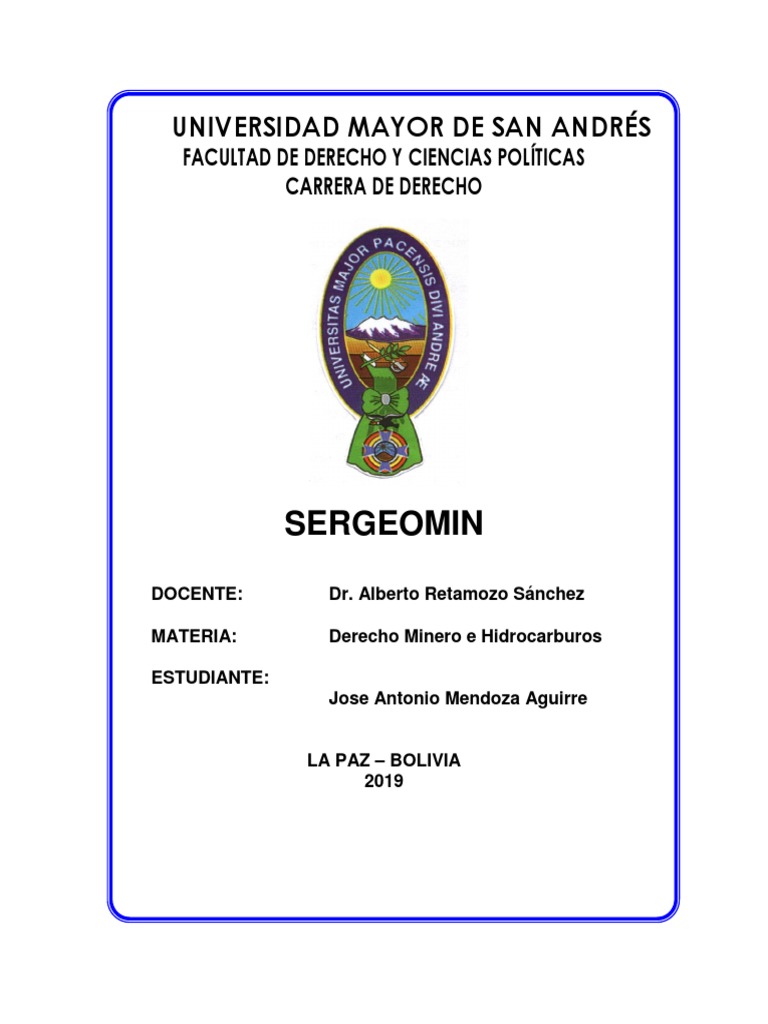 Que Es Sergeomin | PDF | Science | Ciencia y Tecnología