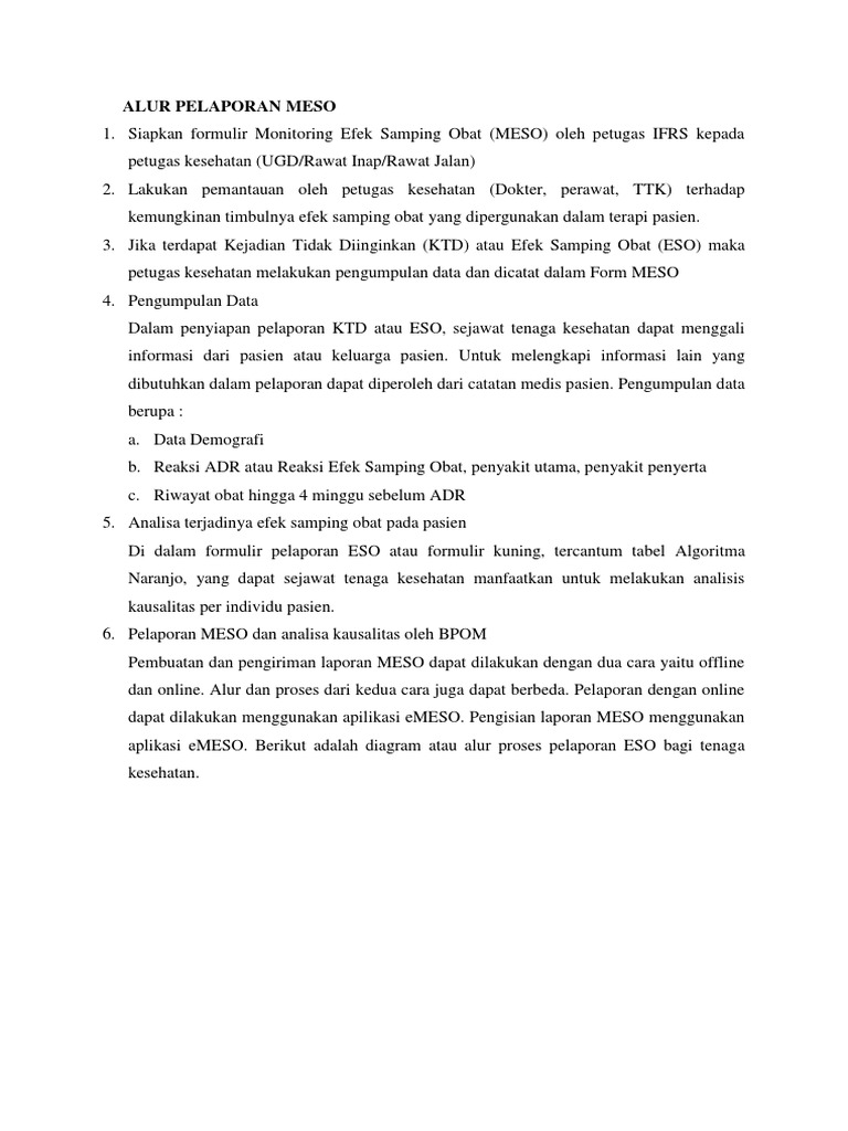 Alur Pelaporan Meso | PDF | Kesehatan Holistik