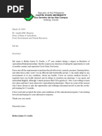 Application Letter As Forester | PDF