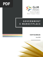 GeM Handbook | PDF | Procurement | Audit