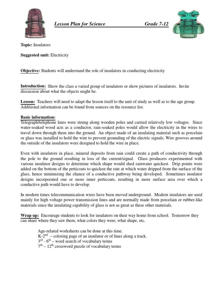 Lesson Plan For Science Grade 7-12 | PDF