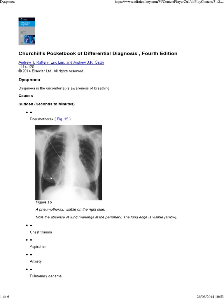 Churchill's Pocketbook of Differential Diagnosis, Fourth Edition | PDF | Lung | Chronic ...
