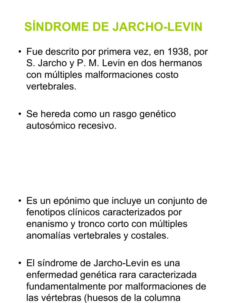 Sindrome de Jarcho-Levin