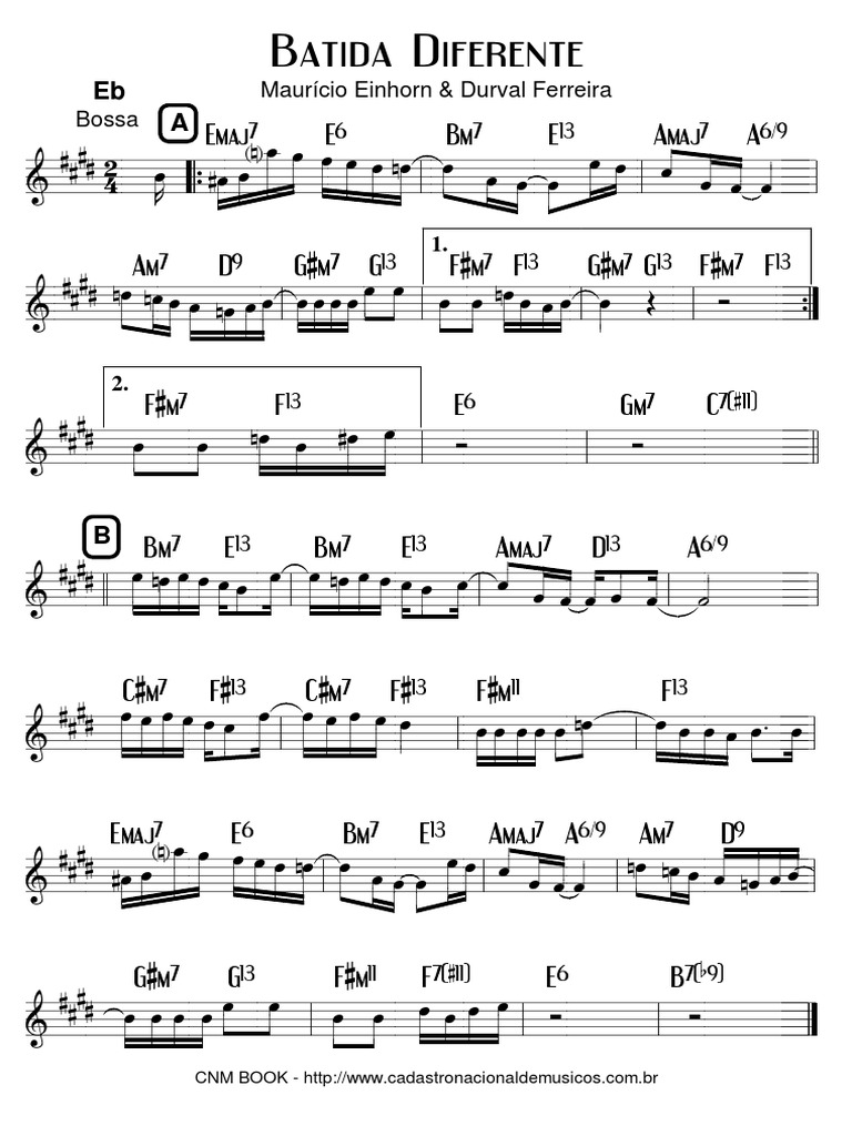 Batida Diferente Eb PDF | PDF