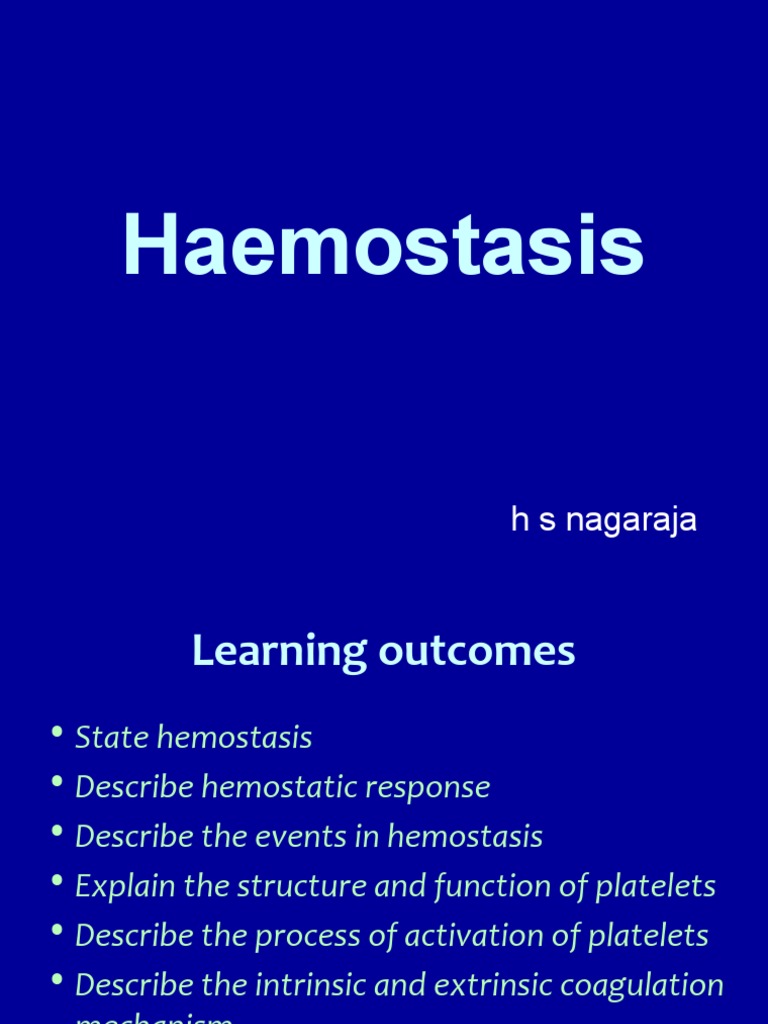 Haemostasis Foundation 1-October 2010 | PDF | Macromolecules | Coagulation