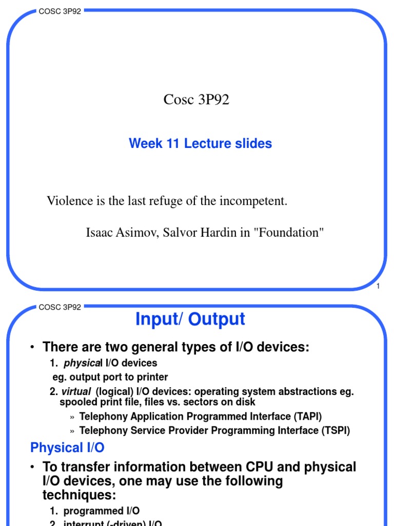 Input Output | PDF | Input/Output | Central Processing Unit