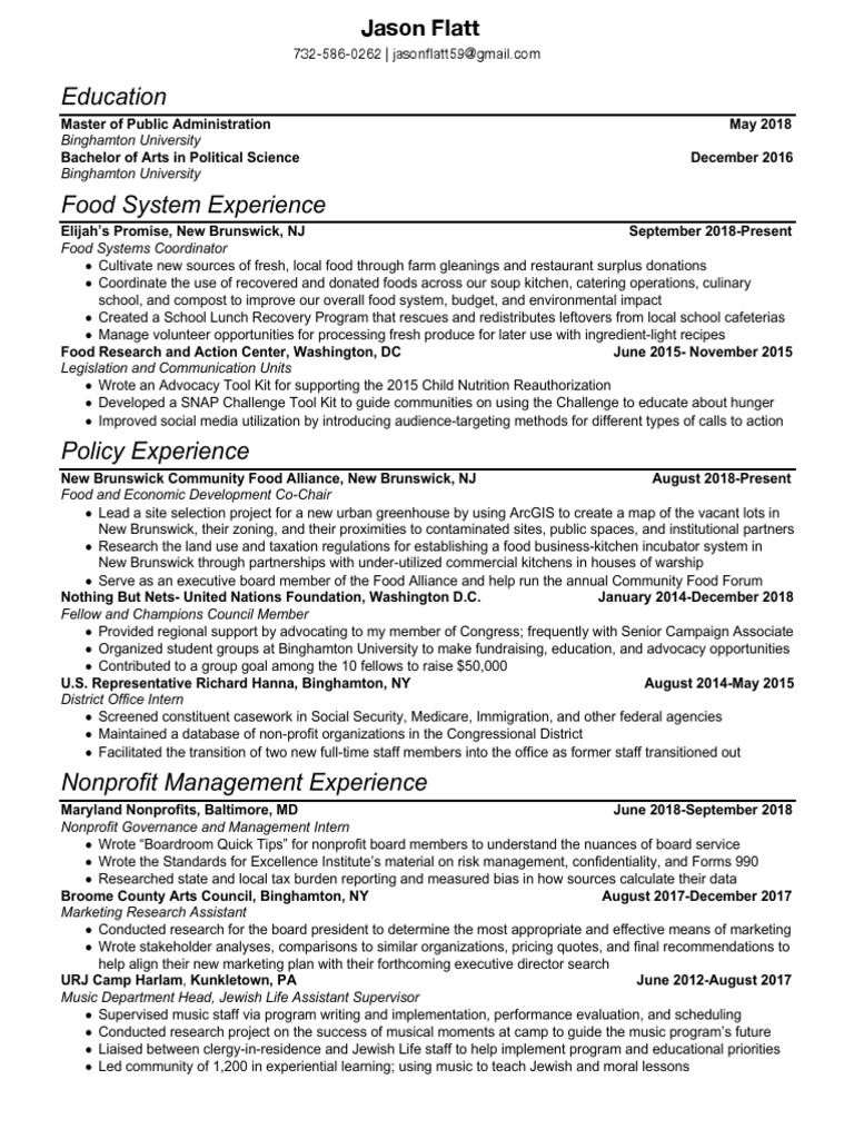 Jason Flatt Resume | PDF
