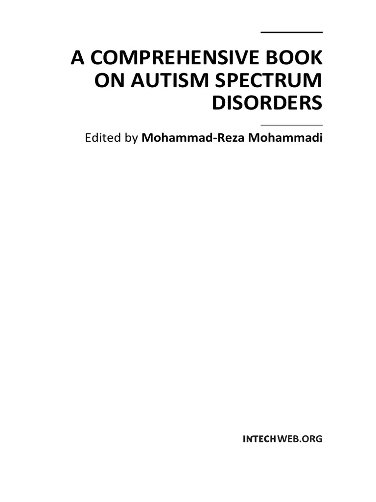 A Comprehensive Book On Autism Spectrum Disorders | PDF | Autism ...