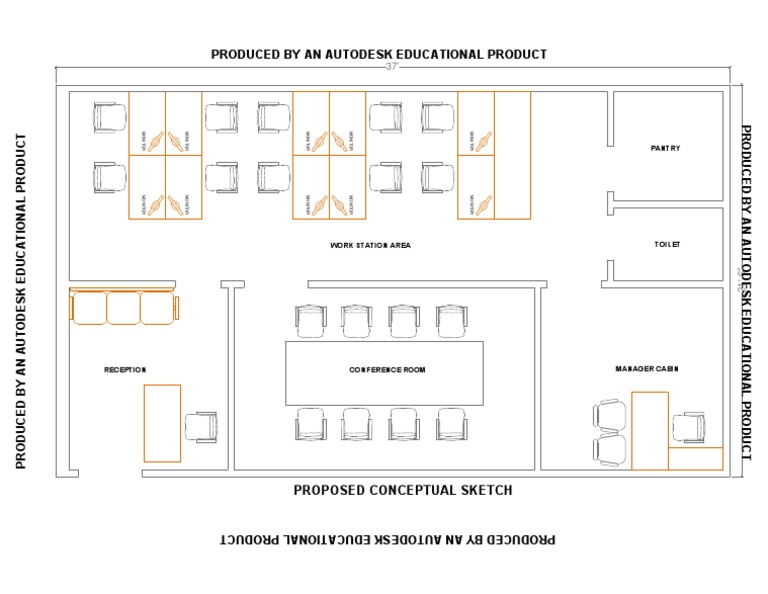 Autodesk Conceptual Office Floor Plan | PDF