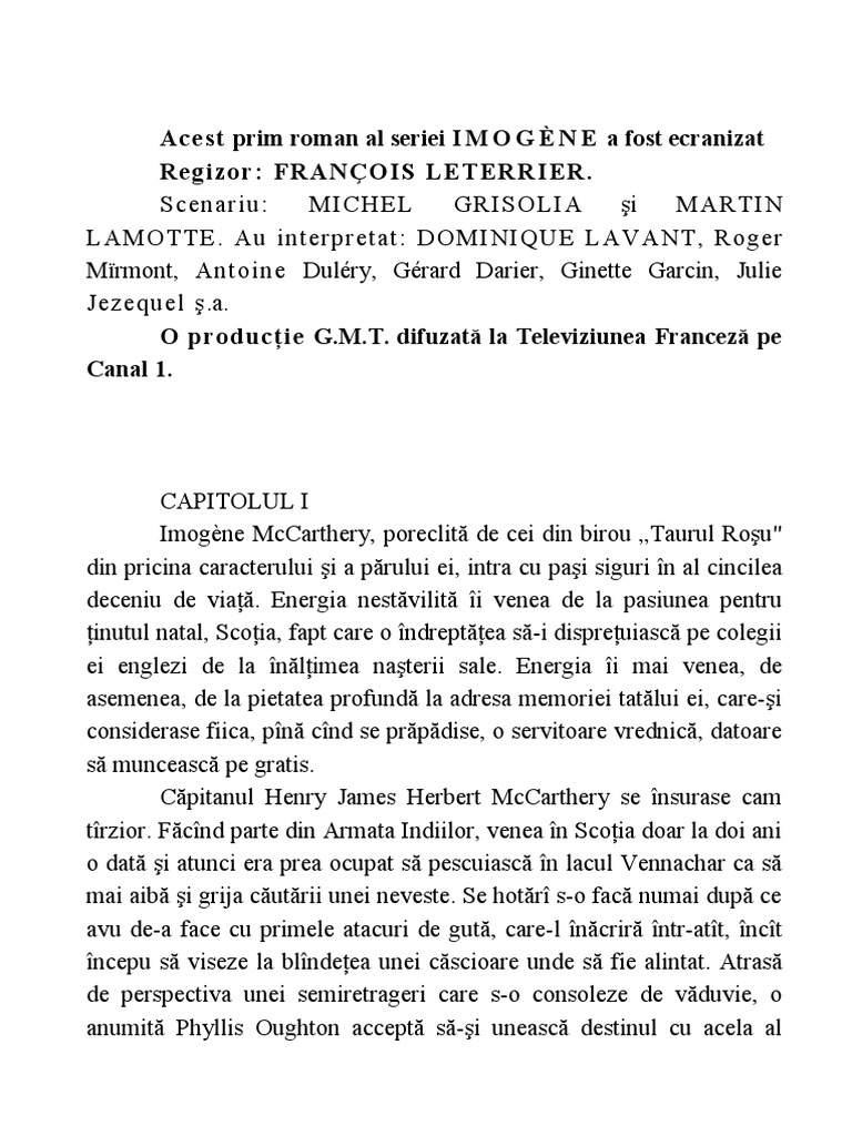 Charles Exbrayat - Imogene Si Banda de Spioni PDF | PDF