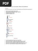 Fault Current Calculation | PDF | Electric Motor | Electrical Impedance