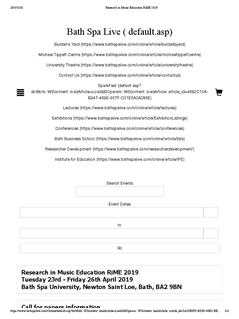 RiME 2019: Call for Papers | PDF | Music Education | Abstract (Summary)