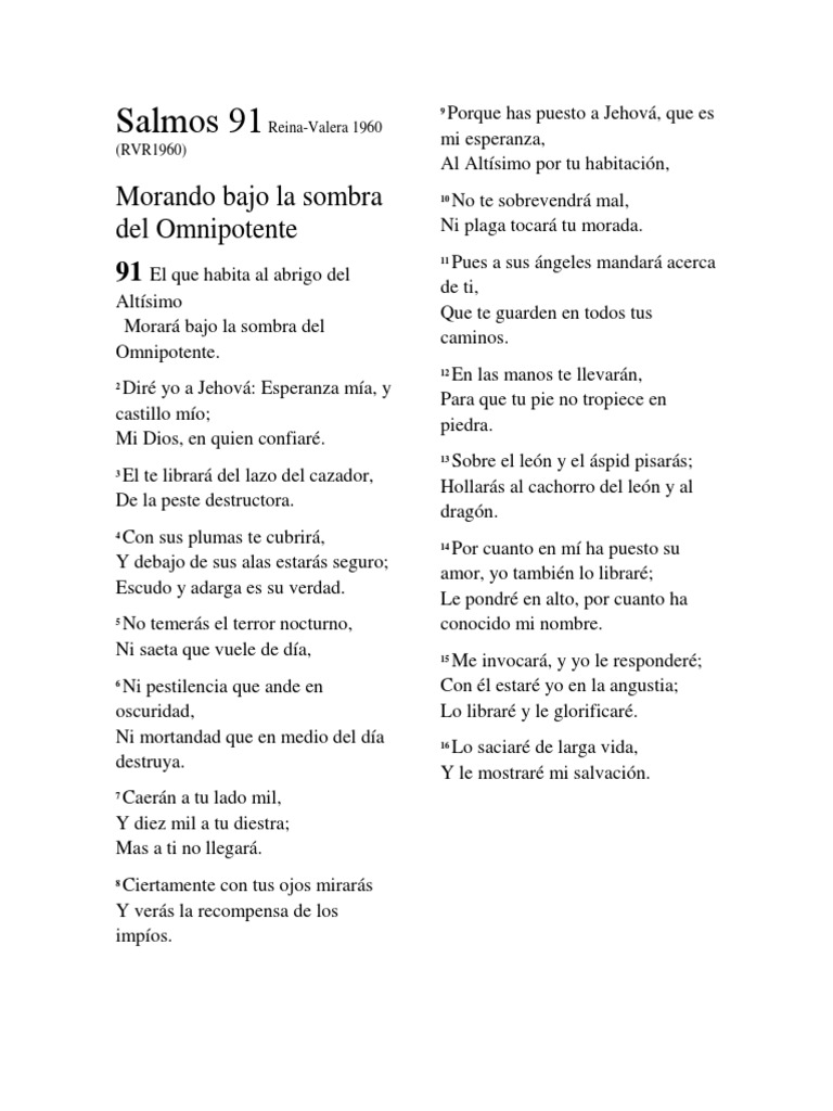 Salmos 91 | PDF
