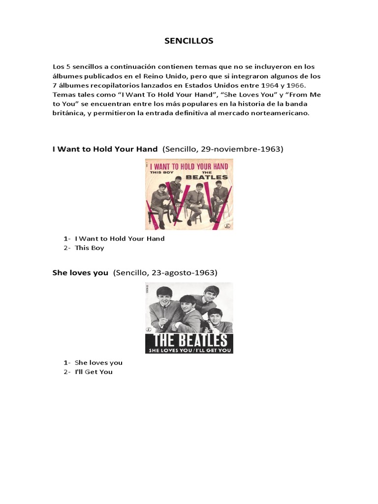 Discografia Los Beatles | PDF | Los Beatles | Música británica