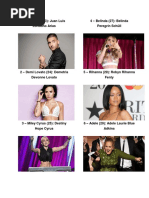 Diddy Party List | PDF | American Musicians | Musicians