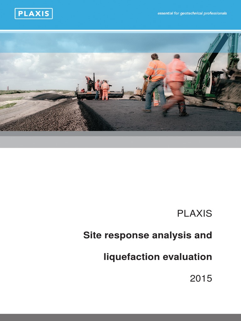 PLAXIS Site Response Analysis Liquefaction Evaluation PDF | PDF ...