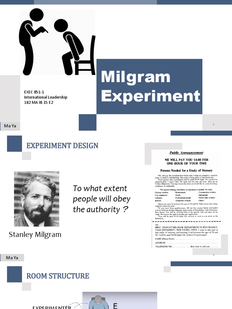 Milgram Experiment-Presentation | PDF