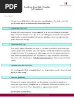 Night Shift Checklist | PDF