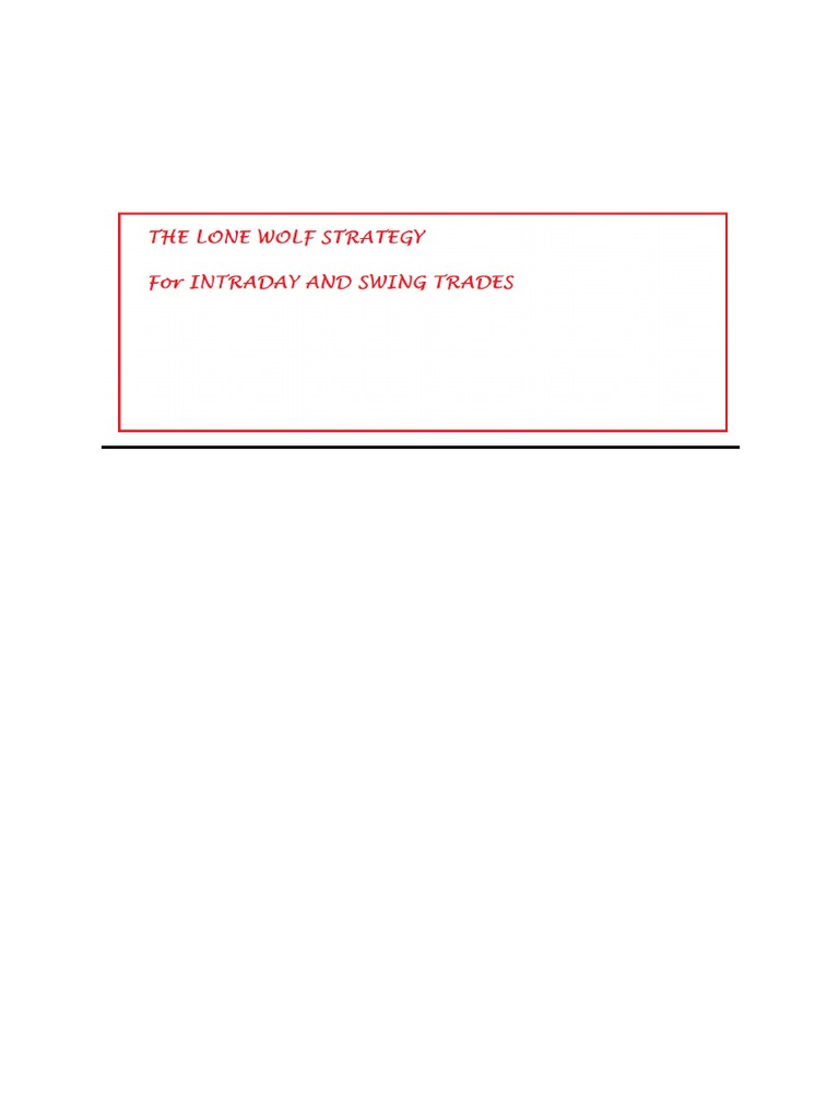 The Wolf - Strategy PDF | PDF | Financial Economics | Financial Markets