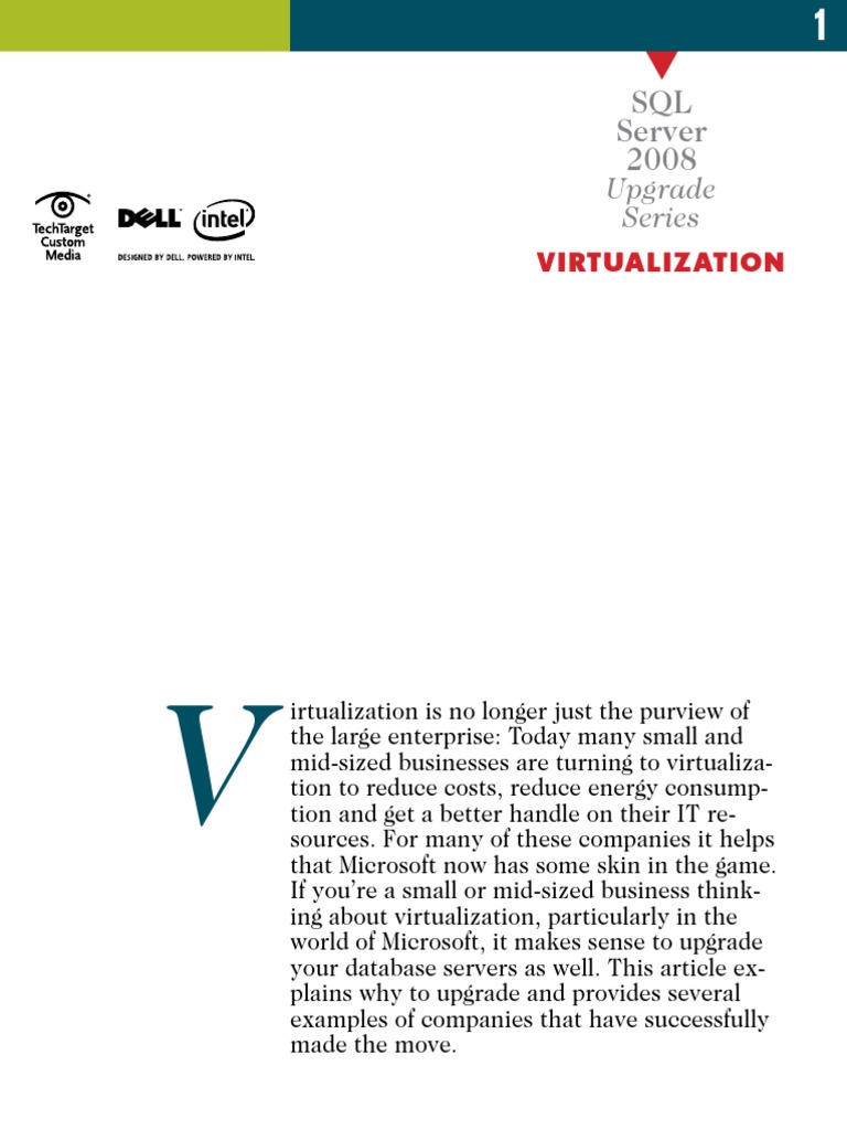 SQL Virtualization | PDF | Virtualization | Hyper V
