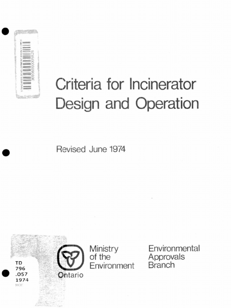 Incinerator Design | PDF | Chimney | Incineration