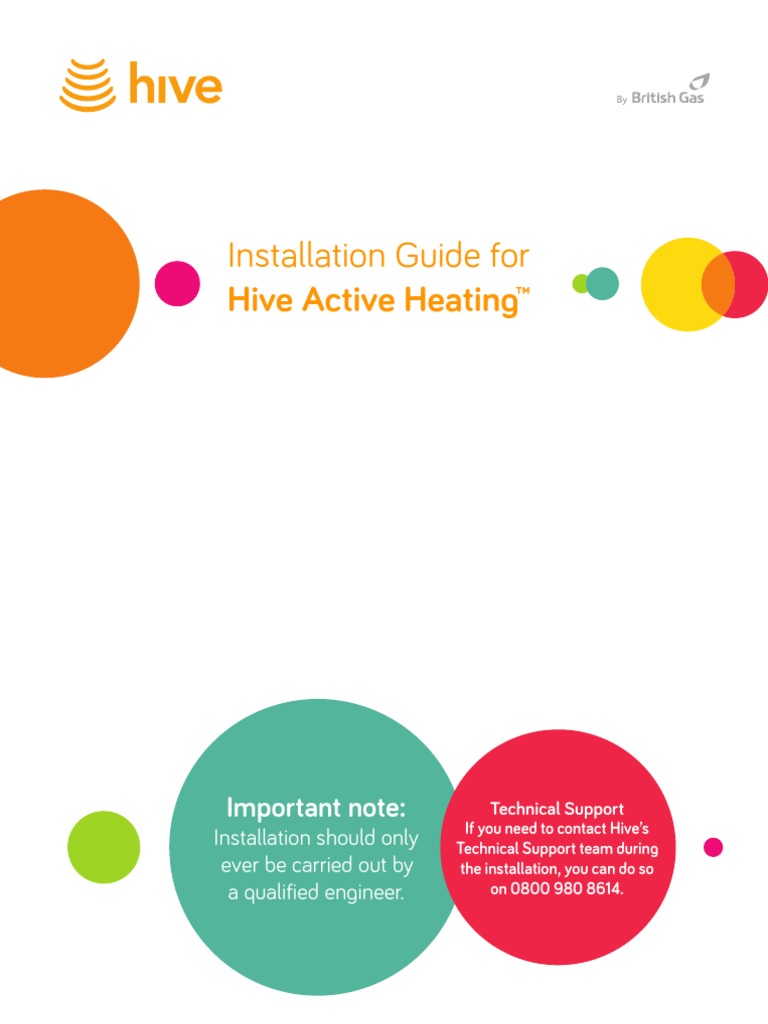 Hive Installation Guide | PDF | Thermostat | Electrical Wiring