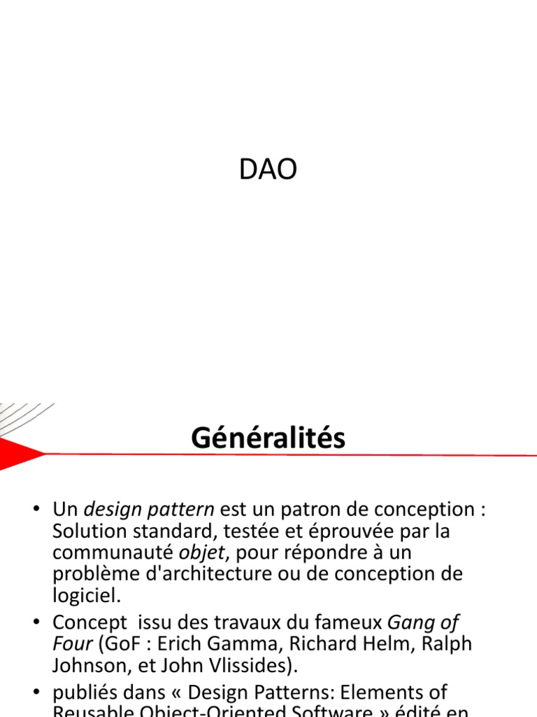 Cours Jdbc-Dao | PDF | Patron de conception | Informatique