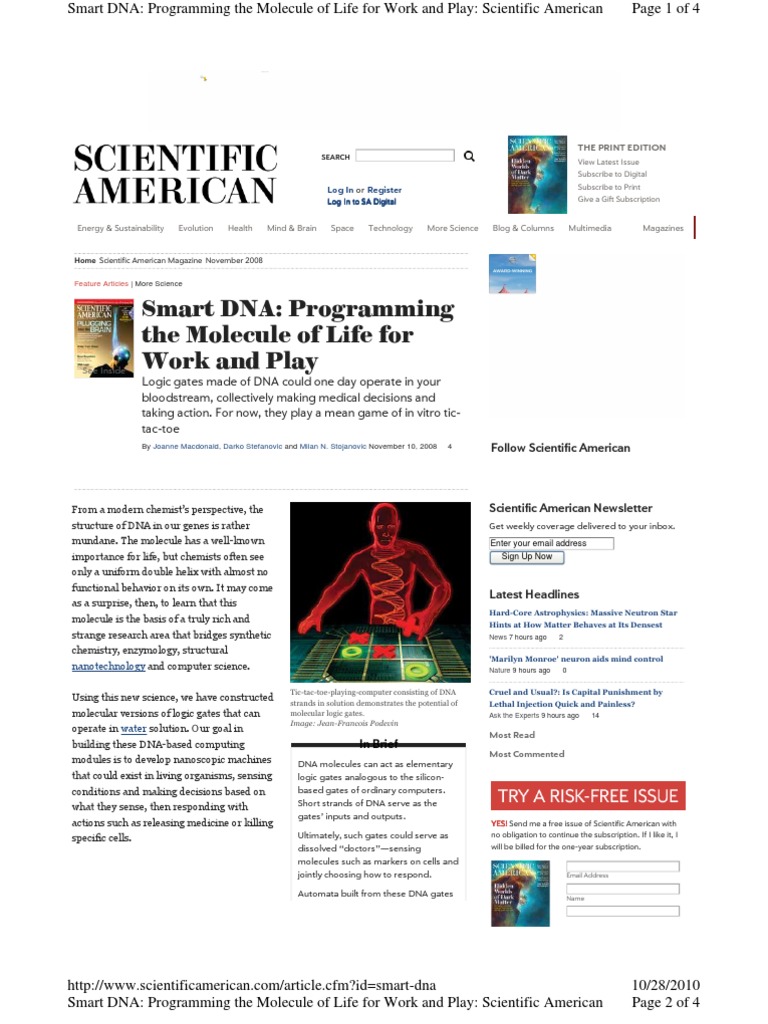 Smart DNA | PDF | Biology | Nature