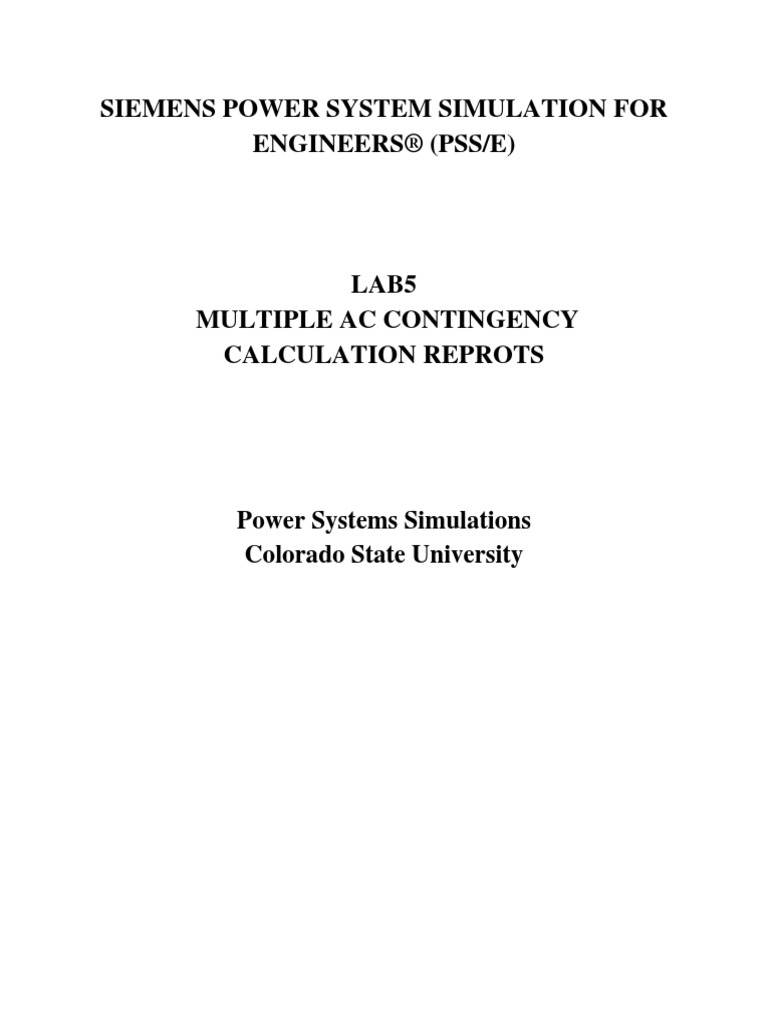 Siemens Power System Simulation For Engineers® (Pss/E) | Download Free ...