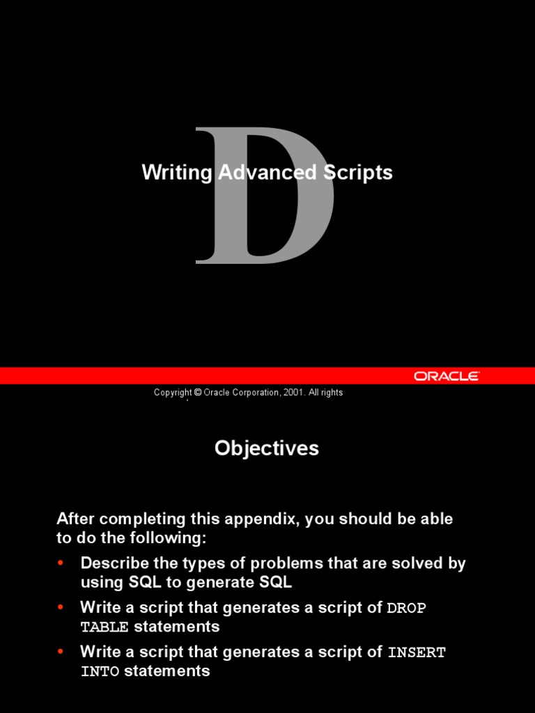 Writing Advanced Scripts: Reserved | PDF
