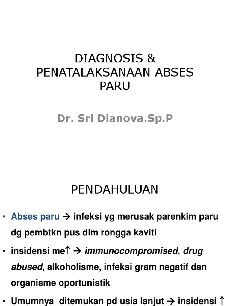 Abses Paru | PDF