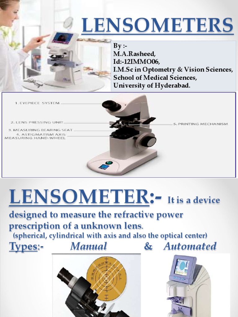 Measuring Refractive Power: An Overview of Manual and Automated ...